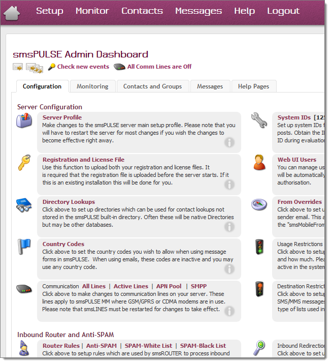 MMS SMS Server for Microsoft Exchange and IBM Domino using OutLook and ...